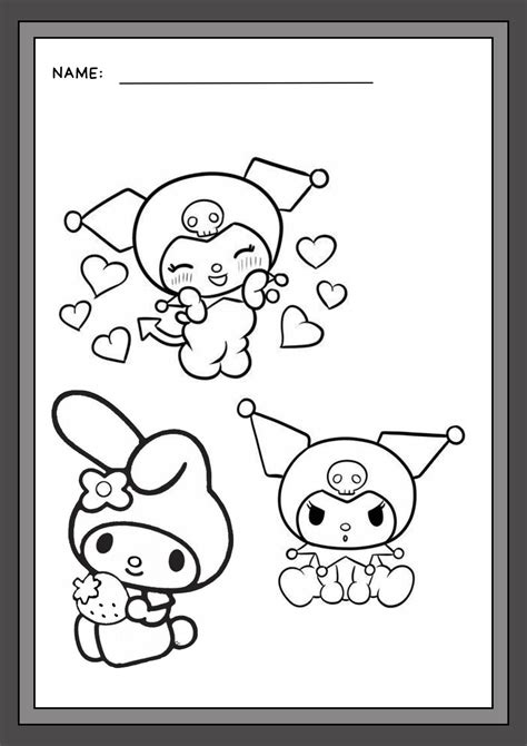 My Melody And Kuromi Coloring Pages [2025]