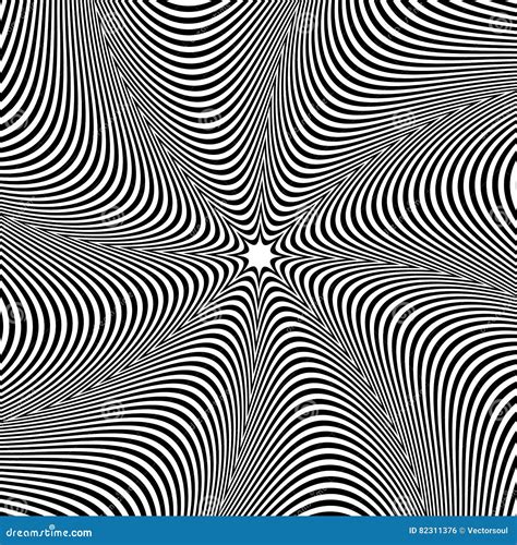 Rotation Pattern Circular Background Radiating Lines Abstract Stock Vector Illustration Of