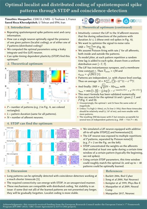 Pdf Optimal Localist And Distributed Coding Of Spatiotemporal Spike