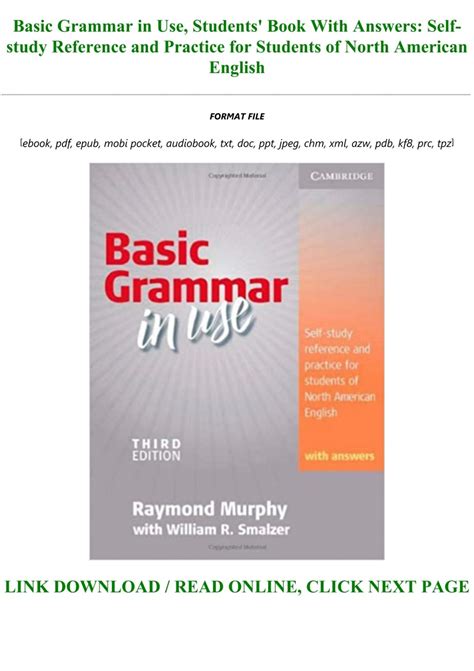 Ebook Basic Grammar In Use Babes Book With Answers Self Study Reference And Practice