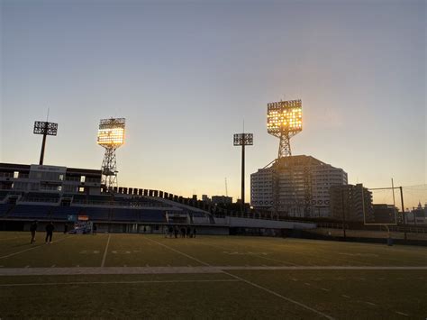 森田圭亮 on Twitter これぞカクテル光線in川崎球場