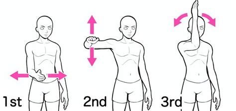 Free Vectors Shoulder Joint Rotation Range Of Motion 1st2nd3rd