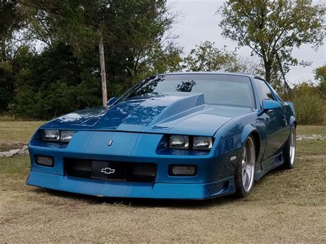 Blue Camaro Ss Camaro Bleu Personnalisé Chevrolet Camaro Vintage