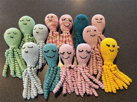 🐙this Is A Bunch Of Crochet Octos Which Will Be Donated To The Danish