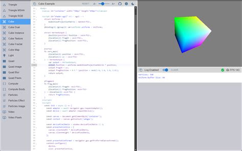 Webgpu Live Demo Editor