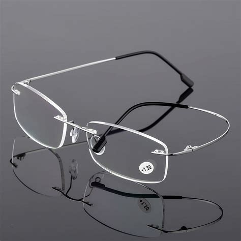 Mainyu Rimless Computer Reading Glasses Blue Light Blocking Fashion