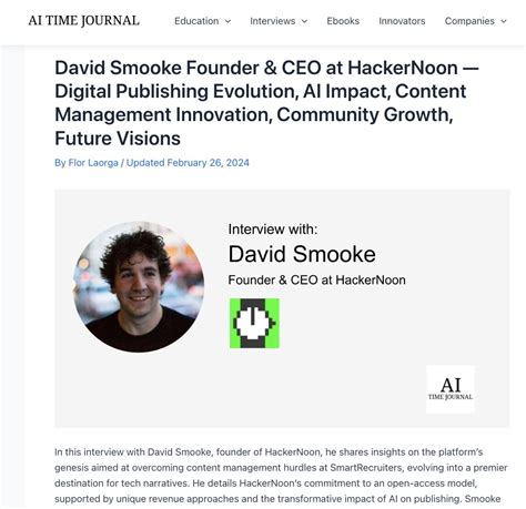 David Smooke On Linkedin Machinelearning Publishing Ai Artificialintelligence Genai