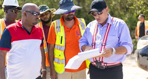 Minister Croal Inspects Progress At Cummings Lodge 1767 Development
