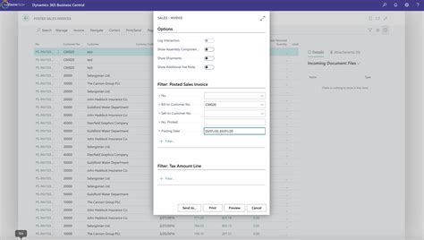How To Print All Invoices For A Customer Navisiontech Inc