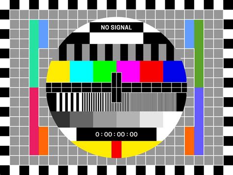 tv signal test screen retro television color test 21615987 vector art at vecteezy