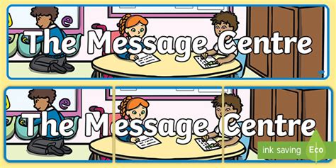 The Message Centre Display Banner Teacher Made