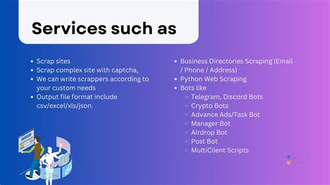 Web Scraping Data Crawling Scrapping Leads Generation Telegram