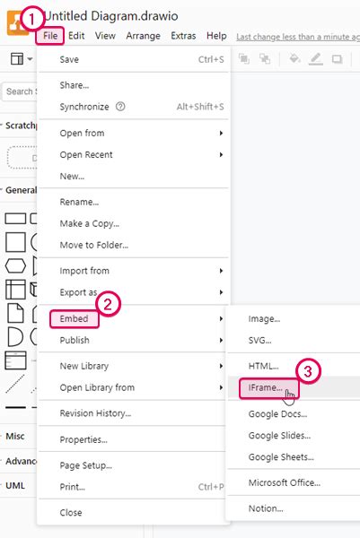 embed diagrams