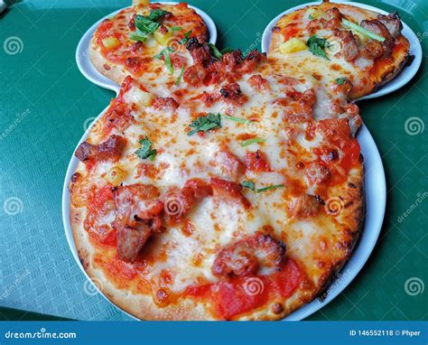 Mickey Mouse Eating Pizza