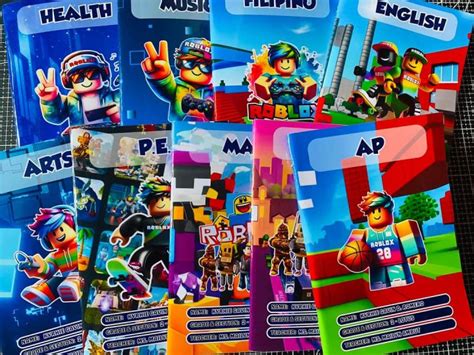 Roblox Personalized Stapled Notebook Composition Writing 80 Leaves With Name Subject Teacher