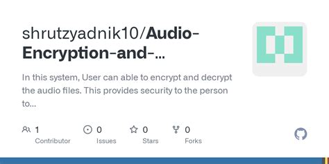 Github Shrutzyadnik10audio Encryption And Decryption App In This