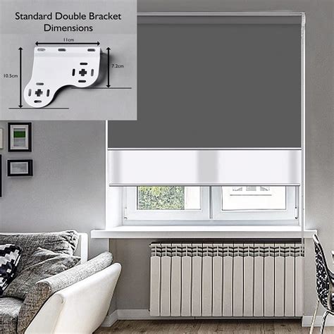 Set Bracket For Double Roller Shade Etsy