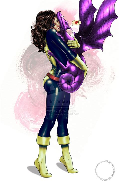 Kitty Loves Lockheed By Jonhughes On Deviantart Kitty Pryde Marvel