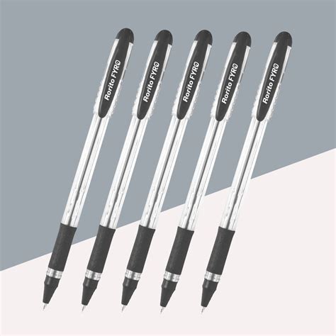Rorito Fyro Ball Pen Black Pack Of 5 Topperskit Llp