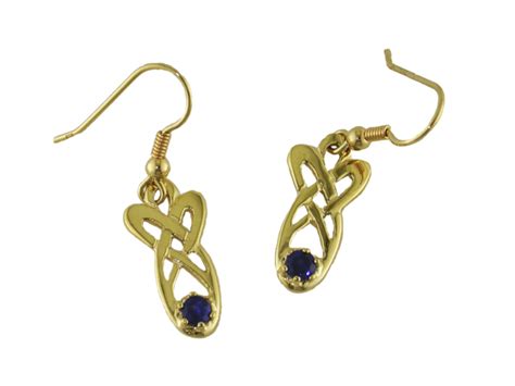 Clustdlysau Mererid Aur Cymru Rhiannon 18ct D946e Gemwaith Rhiannon