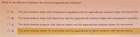 What Is Difference Between Axial Appendicular Skeleton A Axial Skeleton Helps Temperature