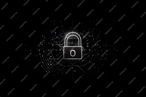 Premium Ai Image Cyber Security Concept Art Shield Key Lock Emerging From Laptop Screen