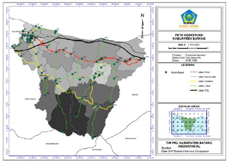 Gambar 1 Jaringan Jalan Arteri Primer Kab Batang Sumber Lapum Pkl Download Scientific