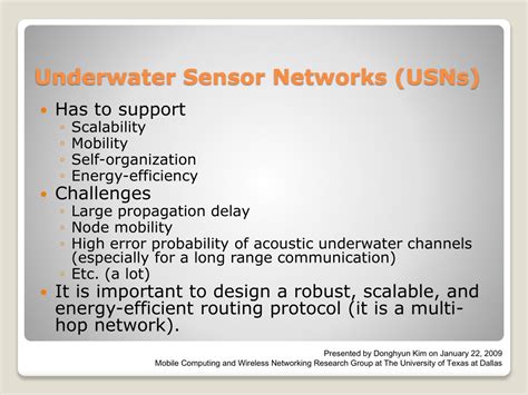 Ppt A Distributed Clustering Scheme For Underwater Sensor Networks Powerpoint Presentation