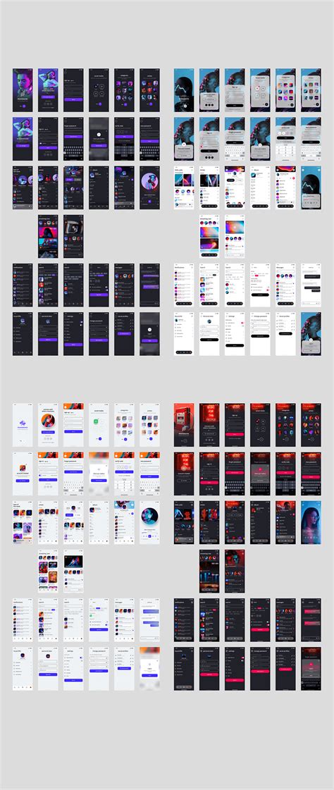 音乐播放器应用设计ui套件 Music App Ui Kit源酷素材网
