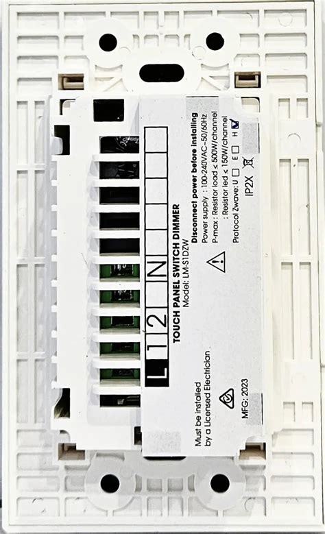Z Wave Light Switch Touch Panel Dimmer Au Certified Smartlink