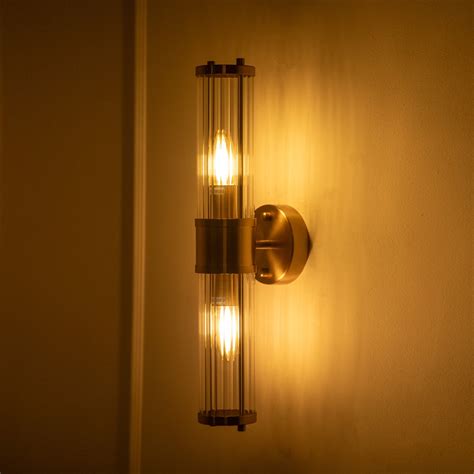Flute Double Wall Light For Wall Sconces Light And Living