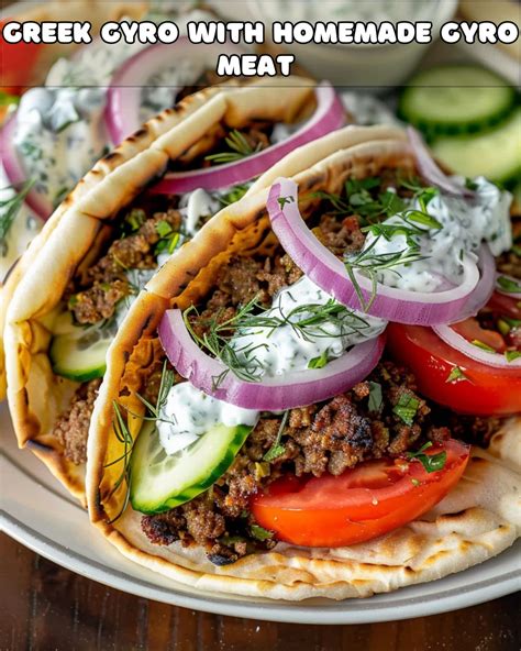 Authentic Greek Gyro With Homemade Gyro Meat Foodyhealthylife