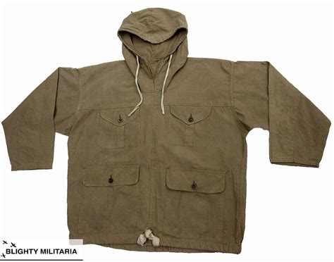Original Ww2 British Army Drab Windproof Smock Size 2 In Ww2 Jackets