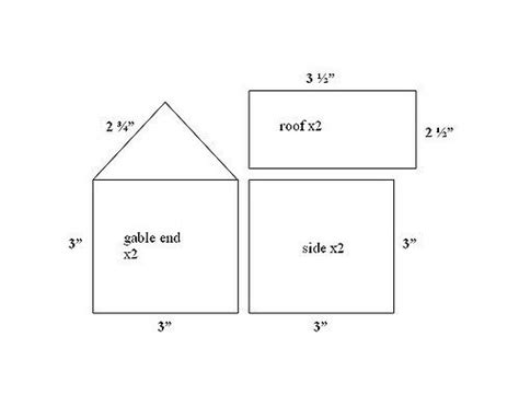 Dimensions For A Small Gingerbread House