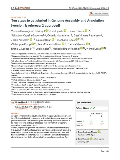 Steps To Get Started In Genome Assembly And Annotation Pdf Dna Sequencing Zygosity