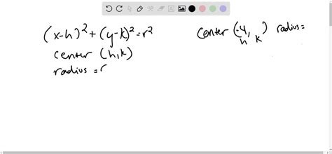 SOLVED Write The Equation Of Each Circle From The Given Graph