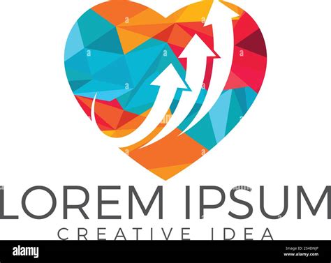 Good Progress Logo Success Logo Heart Shaped Template Stock Vector Image And Art Alamy