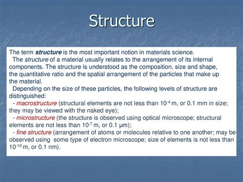 Materials Science Materials Science Investigates The Relationships