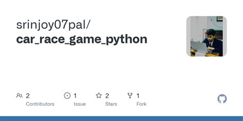 GitHub Srinjoy Pal Car Race Game Python