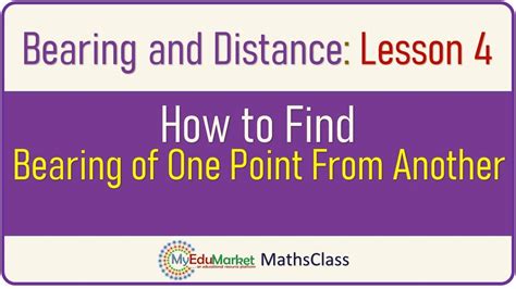 How To Find The Bearing Of One Point From Another Myedumarket