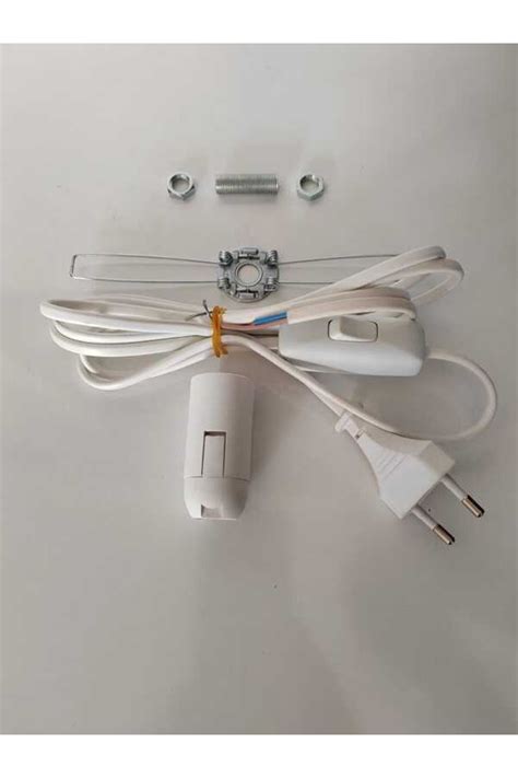 Alpha Tasarım Atölyesi Abajur Elektrik Aksamı Su Kabağı Ve El Yapımı Lambalar Için Uygun E14