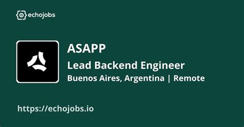Hiring Lead Backend Engineer Generativeagent Buenos Aires Argentina