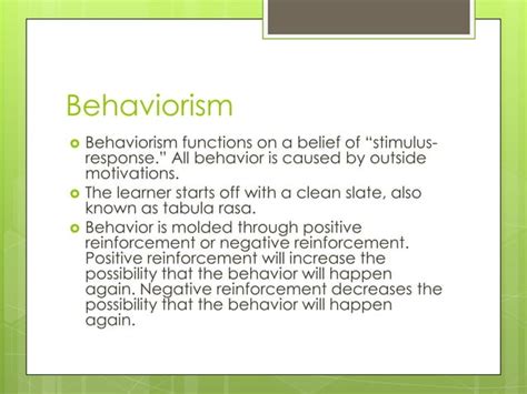 Learning Theory Behaviorism Pptx Learning Theory Behaviorism Pptx