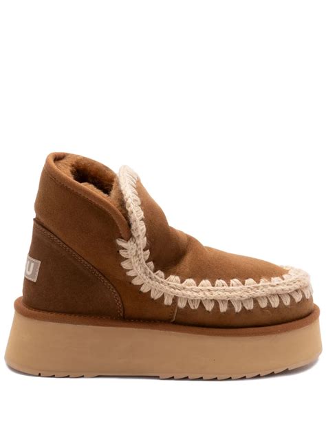 Mou Mini Eskimo Boots Brown Farfetch