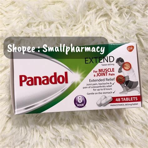 Panadol Extend 665mg Tab Box 8 Strip 48 Tablet Shopee Malaysia