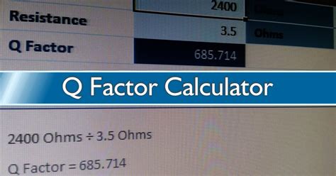 Q Factor Calculator Design And Analysis Tesla Scientific
