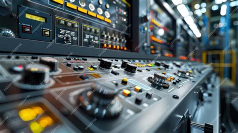 Paneles De Control Digitales En Una Instalación De Producción Que