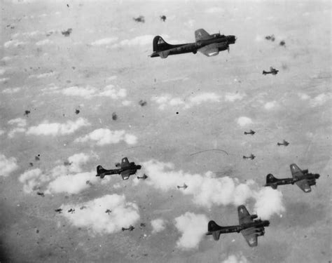 B 17 Flying Fortress 8th Af In Flak Filled Sky During Berlin Raid World War Photos