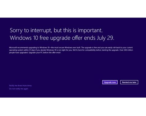 Microsoft Issuing Final Reminder For Free Windows 10 Upgrade Period