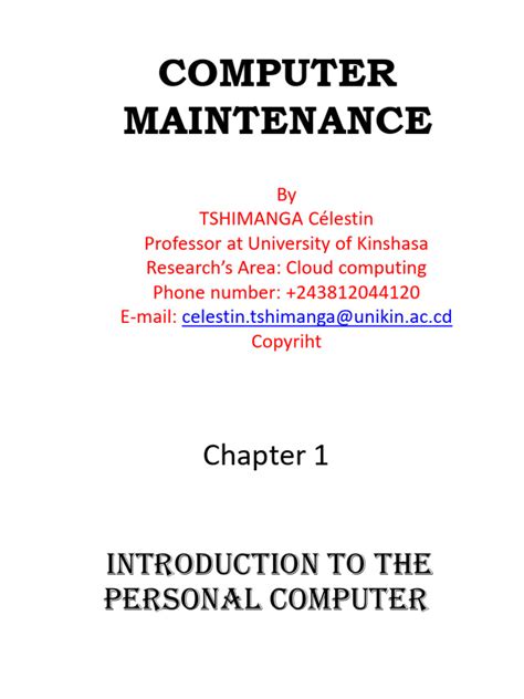 Introduction To The Personal Computer Pdf Random Access Memory Central Processing Unit